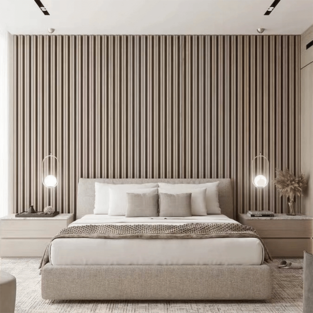 Virais kind PVC WPC Wall Panel Wooden Grain Fluted Panel for Decoration ...